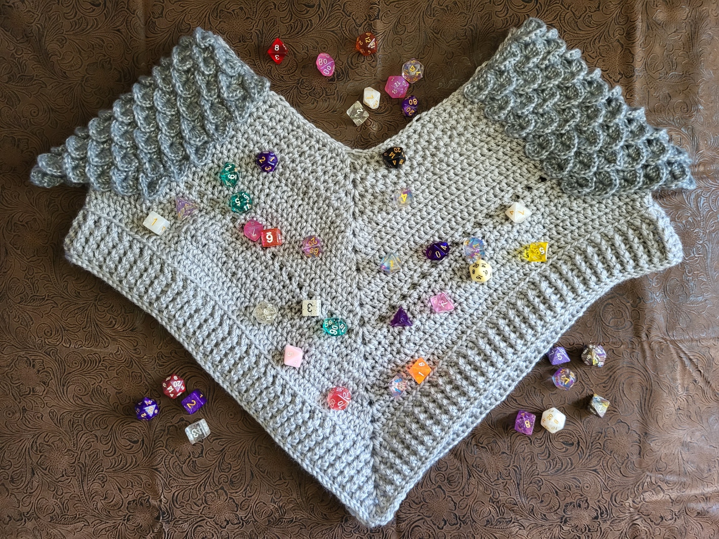 Dragon Scale Epaulets Crochet Armor