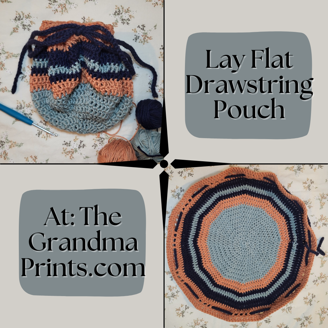 Lay Flat Drawstring Pouch